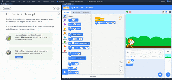 Teaching Scratch On The Codio Platform